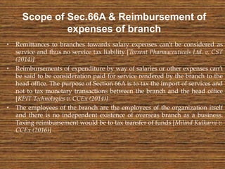 Service Tax-Branches & Head Office | PPTX