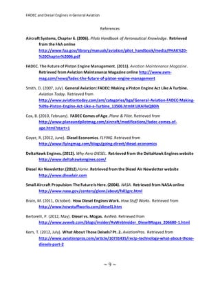 FADEC & Diesel Engines in General Aviation | DOCX