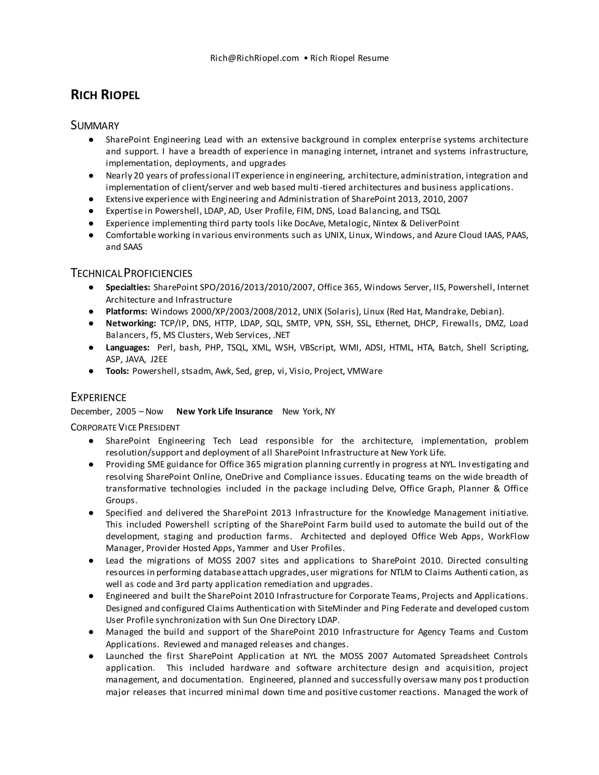 RichRiopelResumePubllic | DOCX