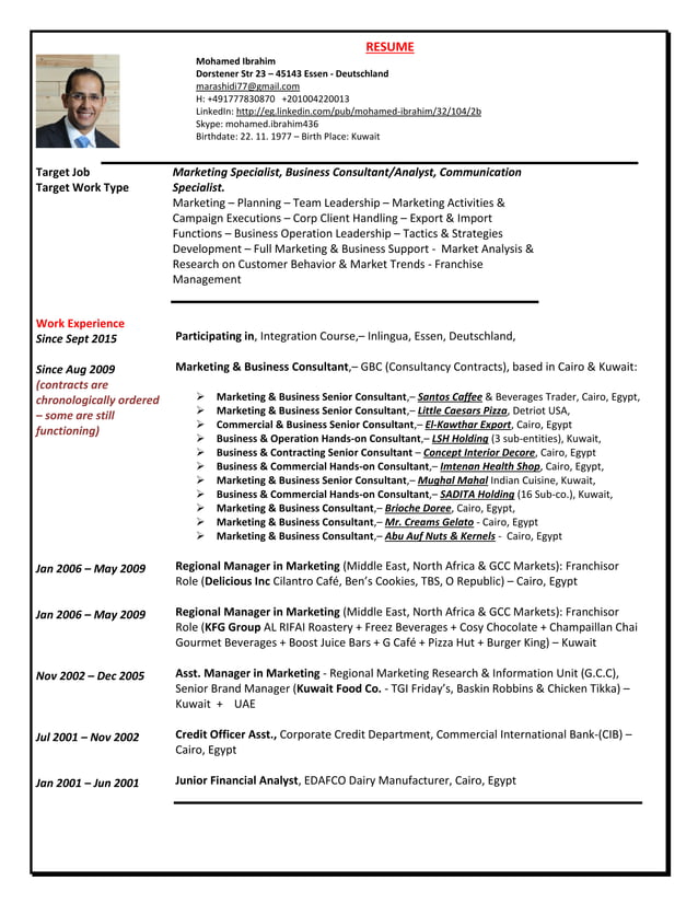 Mohamed Ibrahim Resume EN photo | PDF