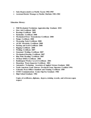 Mario Macaluso resume | DOCX | Careers