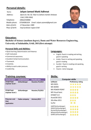 Jolyan Adhmat CV | PDF