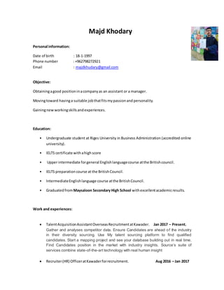 Majd Khodary, Updated | PDF