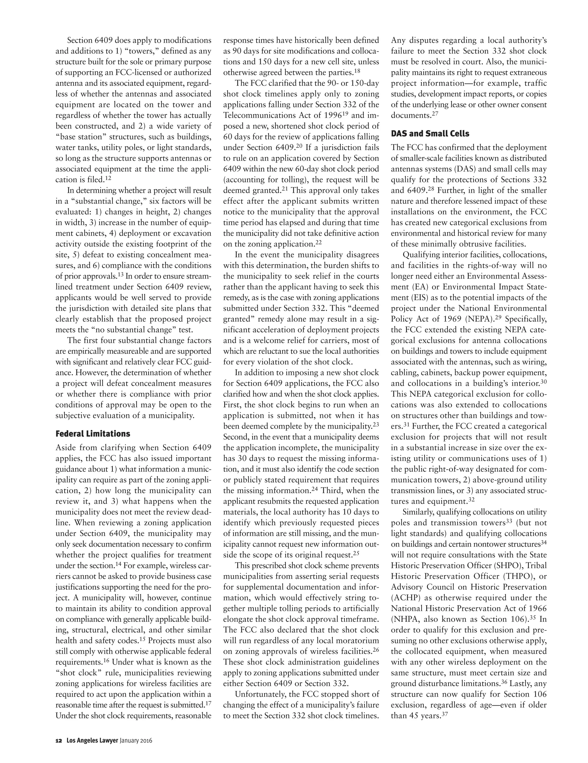 LA Lawyer Magazine - Jan 2016 Issue - New Requirements Facilitate ...