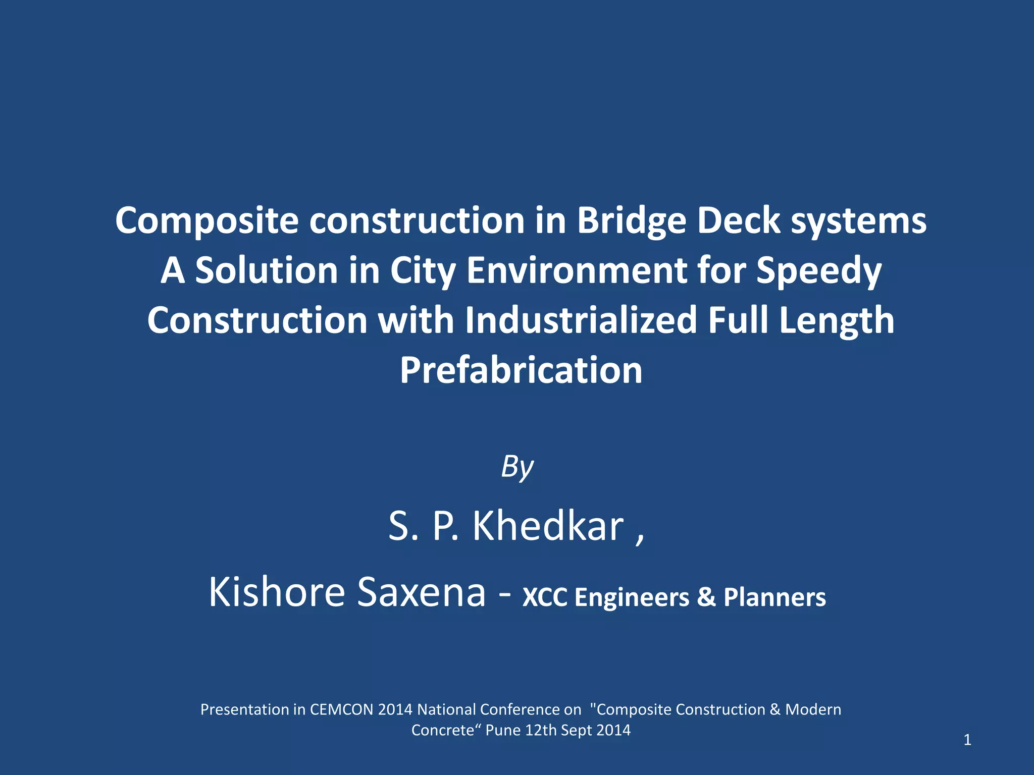 Steel Composite Bridge Construction R1 | PPTX