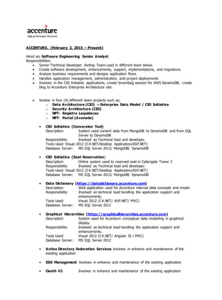 Accenture Inc CV | PDF