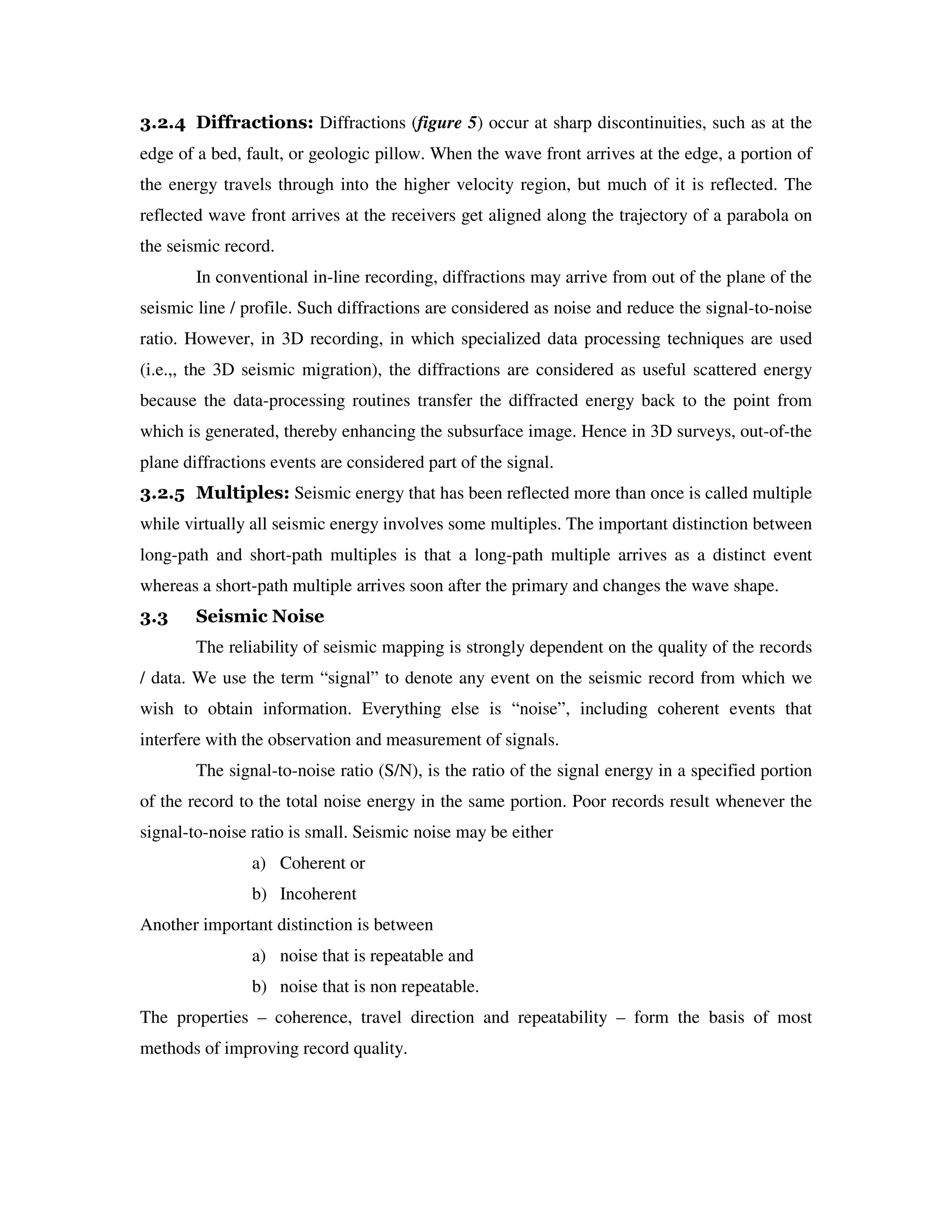 2 d and 3d land seismic data acquisition and seismic data processing | PDF