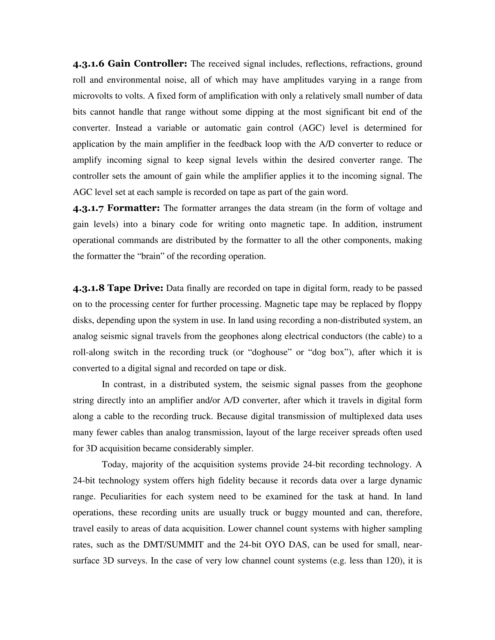 2 d and 3d land seismic data acquisition and seismic data processing | PDF