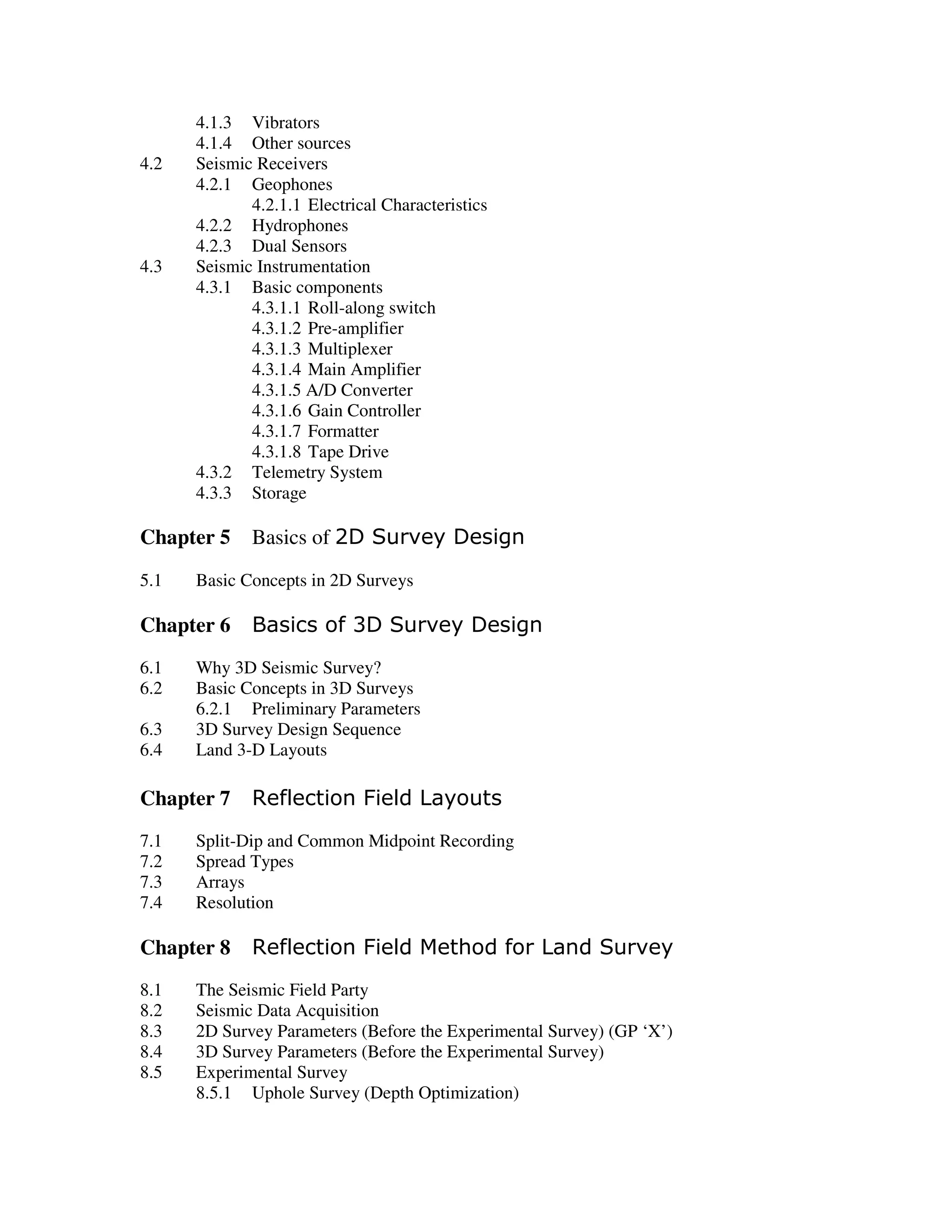 2 d and 3d land seismic data acquisition and seismic data processing | PDF