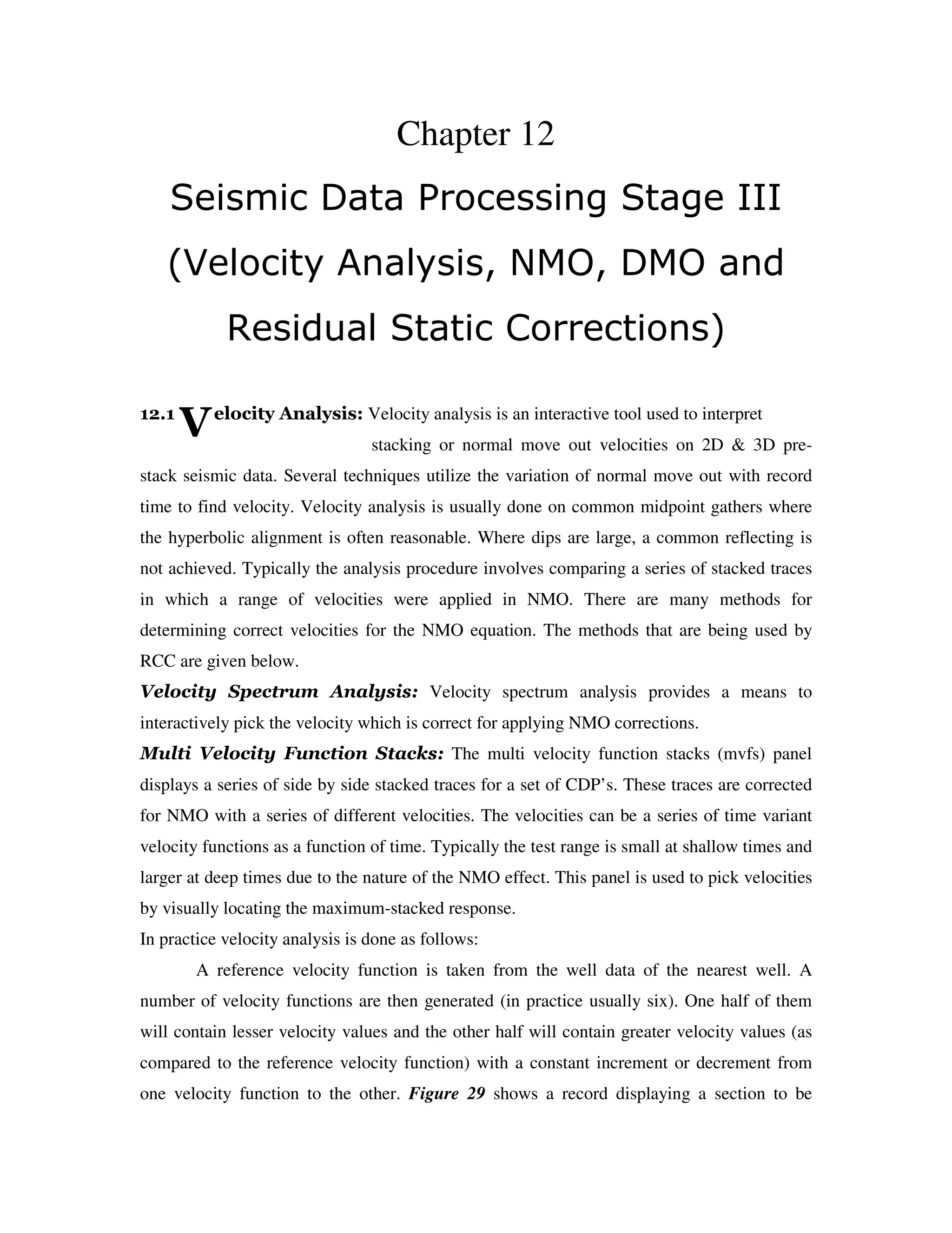 2 d and 3d land seismic data acquisition and seismic data processing | PDF