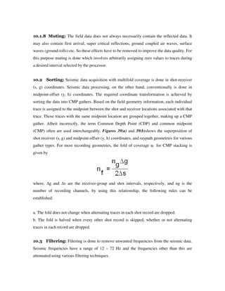 2 d and 3d land seismic data acquisition and seismic data processing | PDF