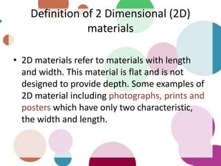 2D and 3D media in teaching and learning | PPTX