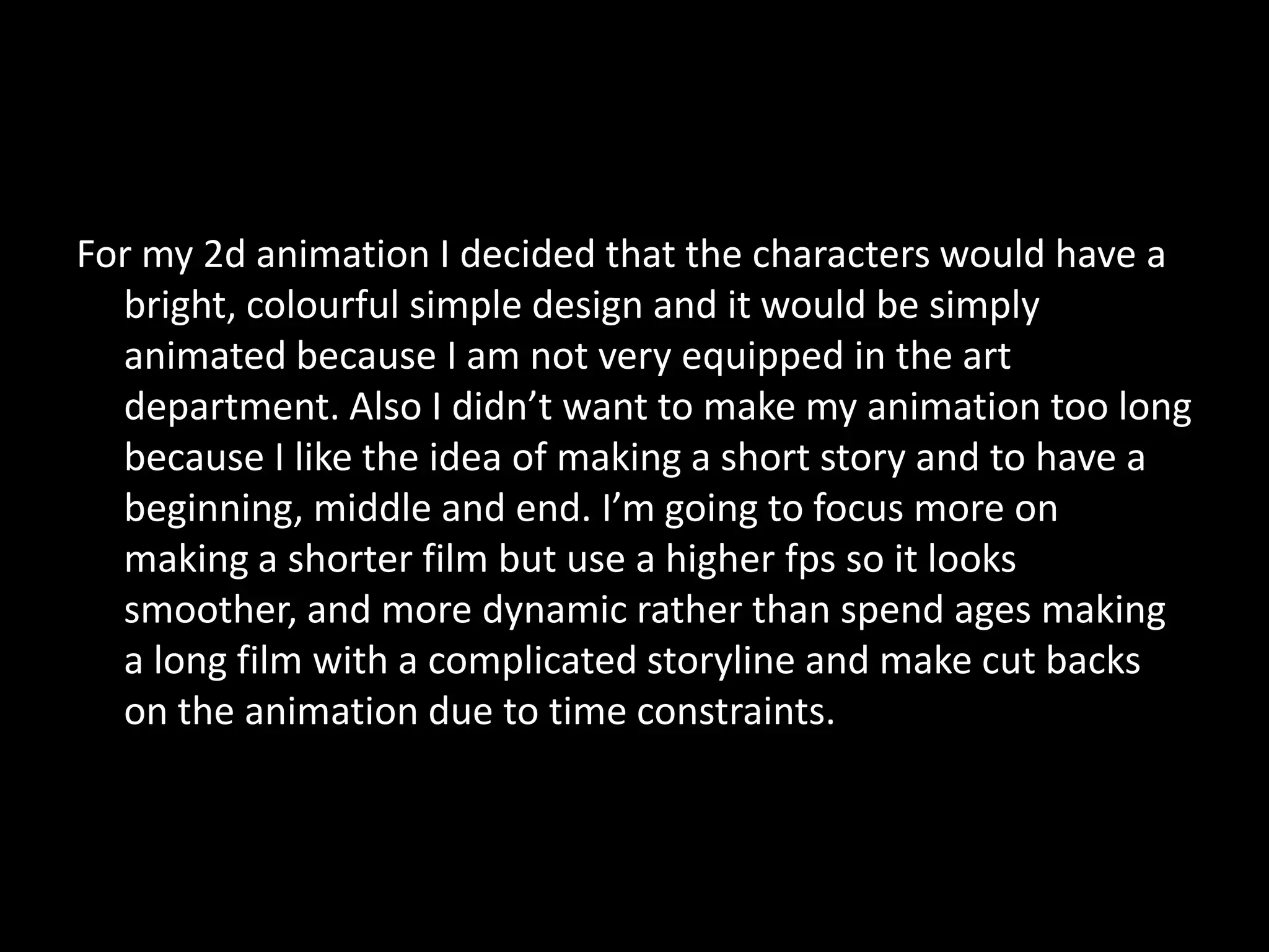 2d animation proposal | PPTX