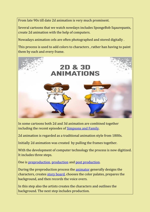 TRANSFORMATION OF 2D ANIMATION | PDF