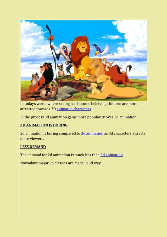 TRANSFORMATION OF 2D ANIMATION | PDF