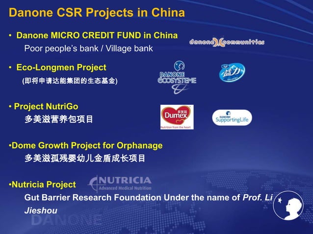 Danone CSR | PPT