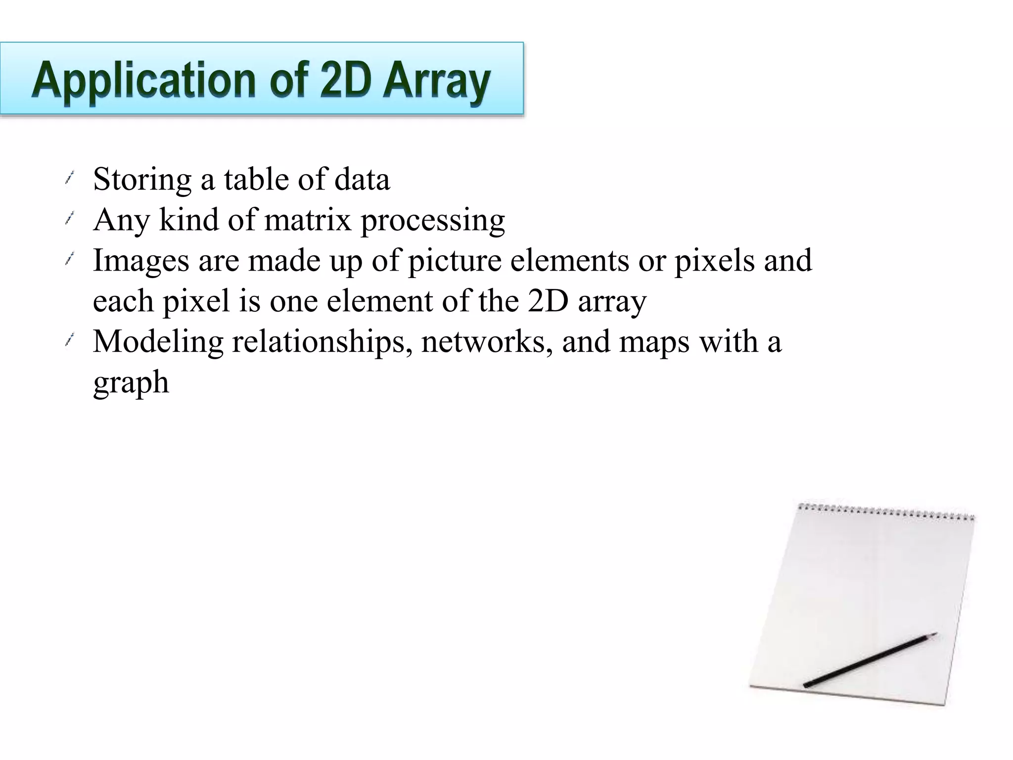 Two Dimentional Array | PPTX