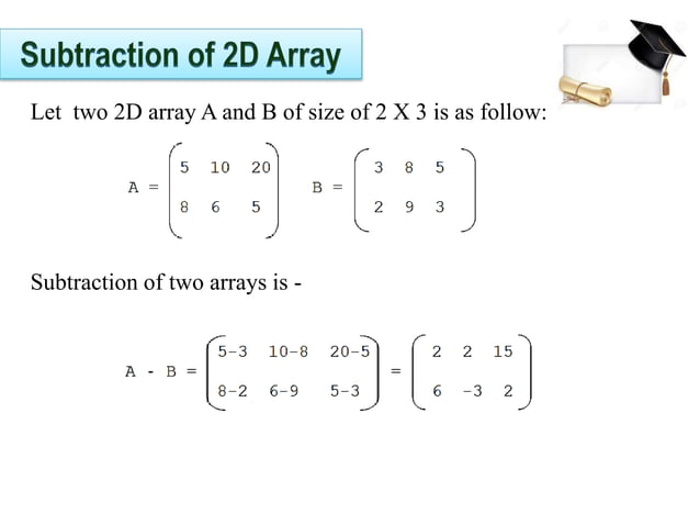 Two Dimentional Array | PPTX | Programming Languages | Computing