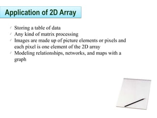 Two Dimentional Array | PPTX