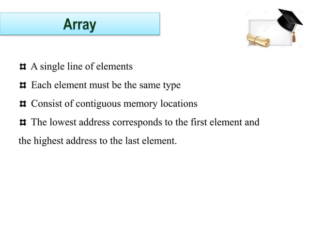 Two Dimentional Array Ppt 