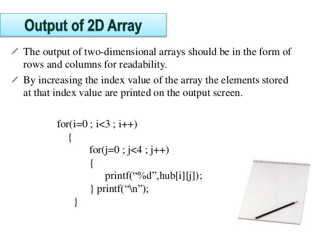 Two Dimentional Array