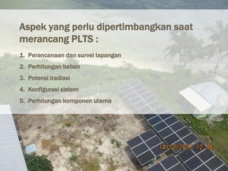 2_Dasar-dasar PLTS Komunal and control PLTS | PDF
