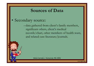 Nursing Health Assessment: Purpose, Types, Sources cld | PDF