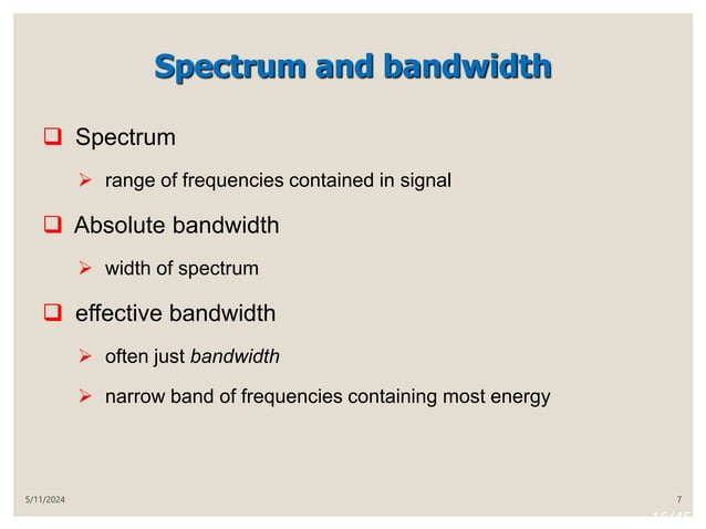 2 Data Transmission Concepts and Terminology.ppt | Digital Audio ...