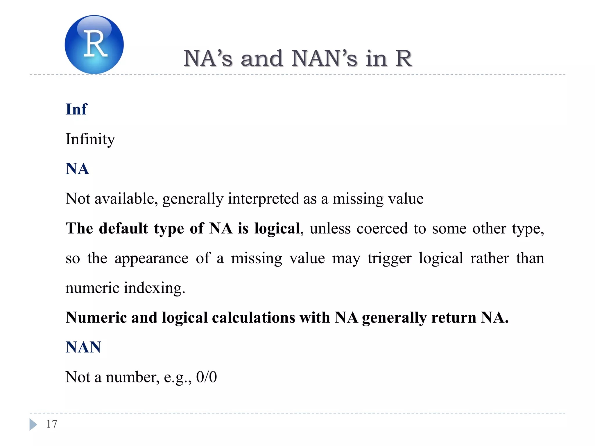 2 data types and operators in r | PPT