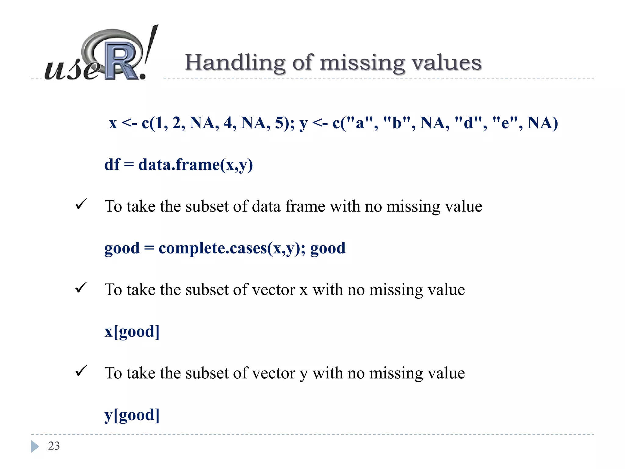 2 data types and operators in r | PPT