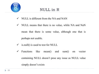 2 data types and operators in r | PPT