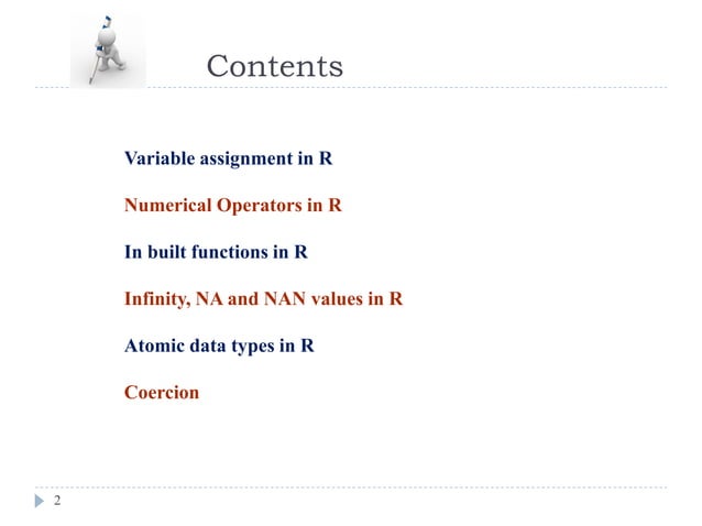 2 data types and operators in r | PPT