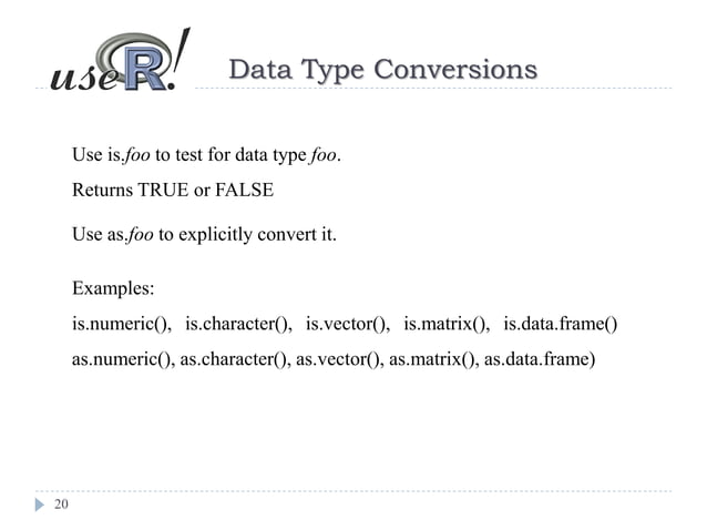 2 data types and operators in r | PPT