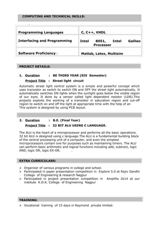 NITIN RESUME | DOC | Technology & Computing