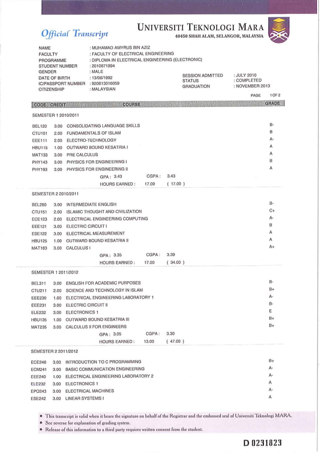 Diploma Transcript | PDF | Graduation | Personal Celebrations & Life Events