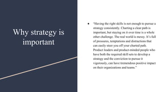 Product Management: Building A Product Strategy | PPTX