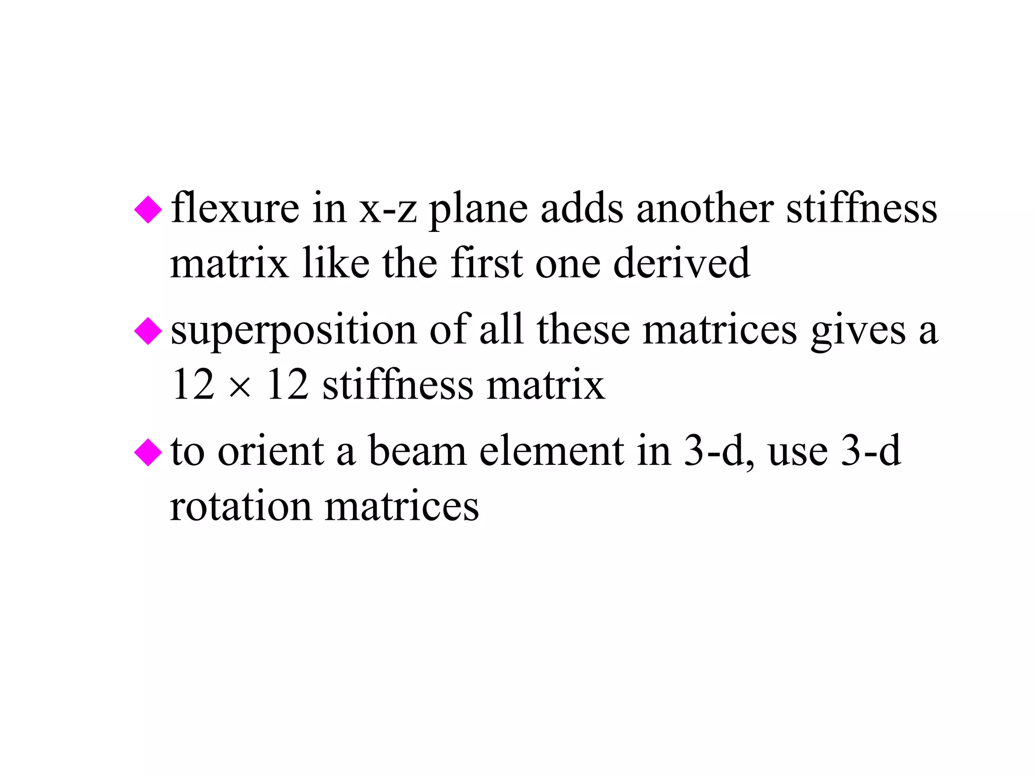 2d Beam Element With Combined Loading Bending Axial And Torsion Pdf