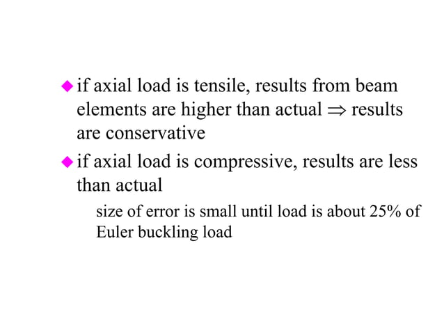 2d beam element with combined loading bending axial and torsion | PDF