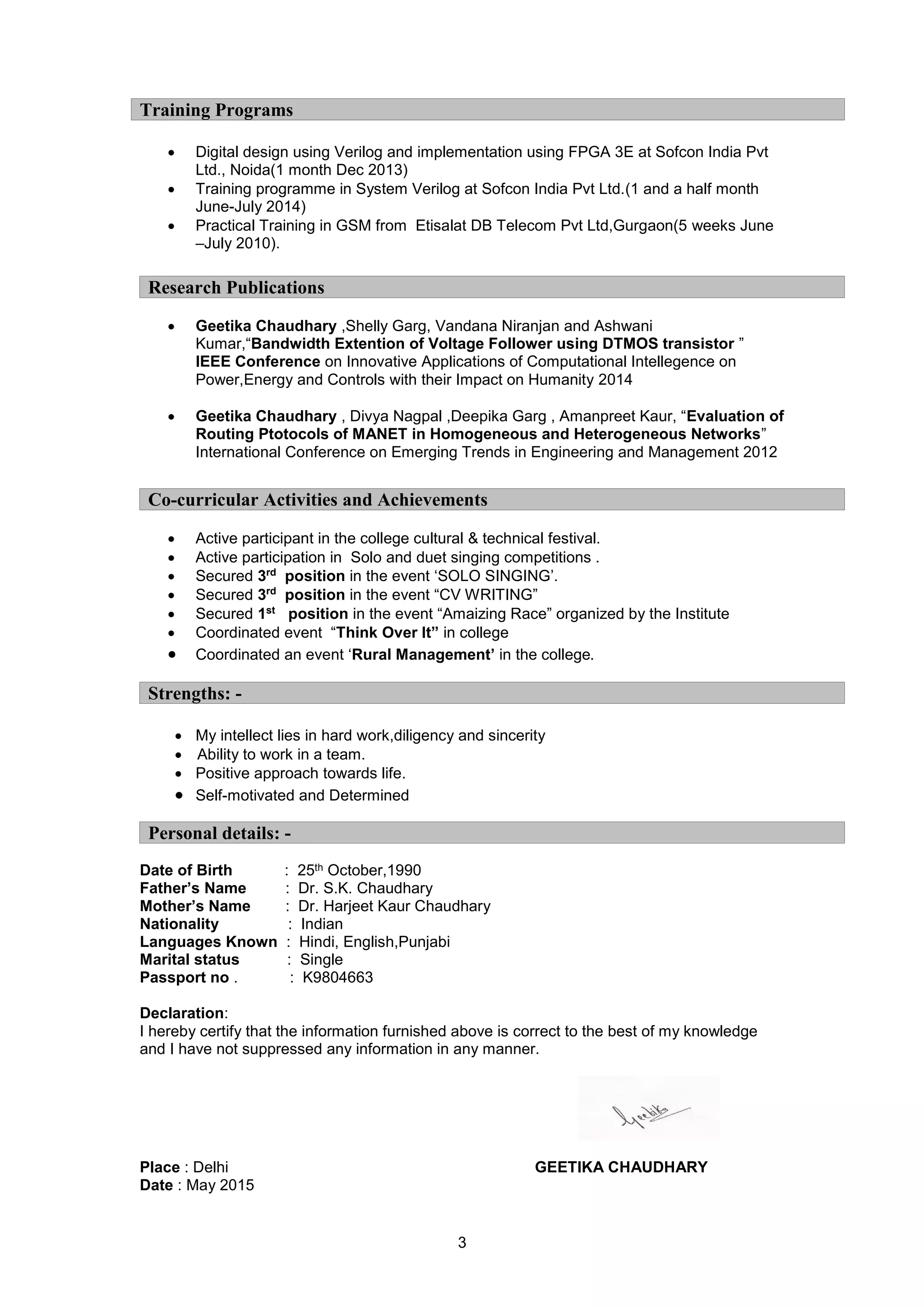 Geetika__Resume. | PDF