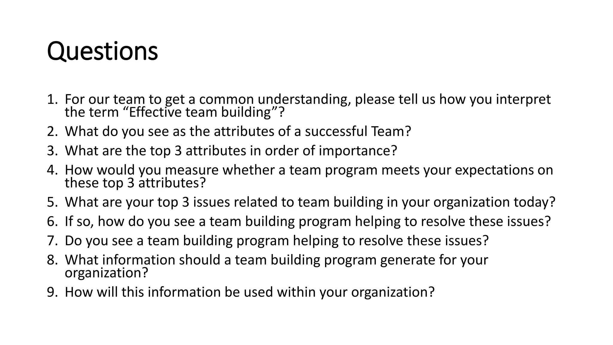 Effective Team Building Strategies | PPTX