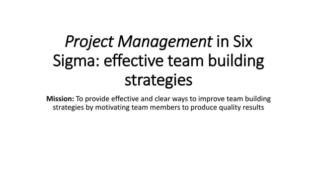 Effective Team Building Strategies | PPT