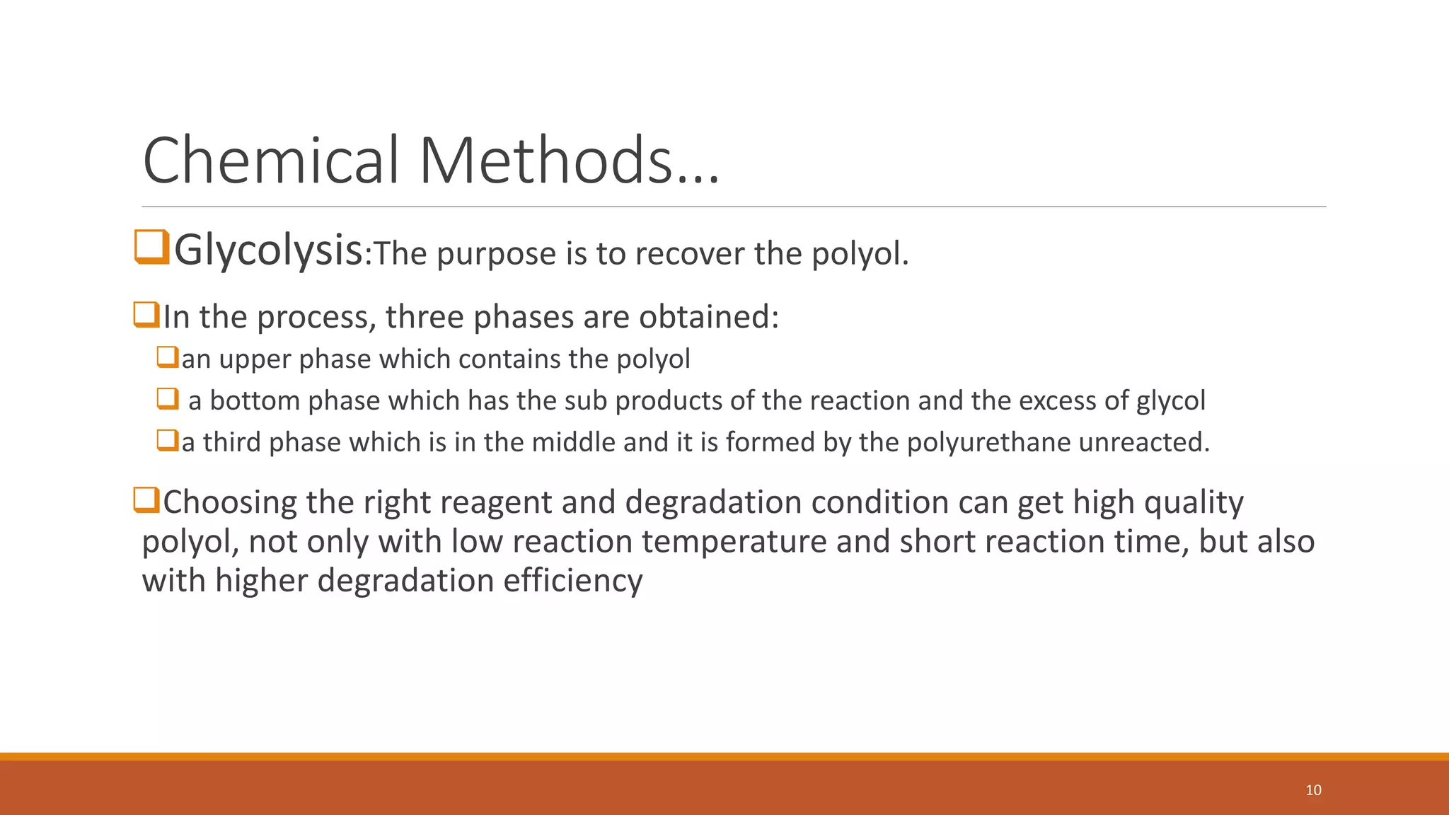 Recycling Of Polyurethane Wastes | PPTX
