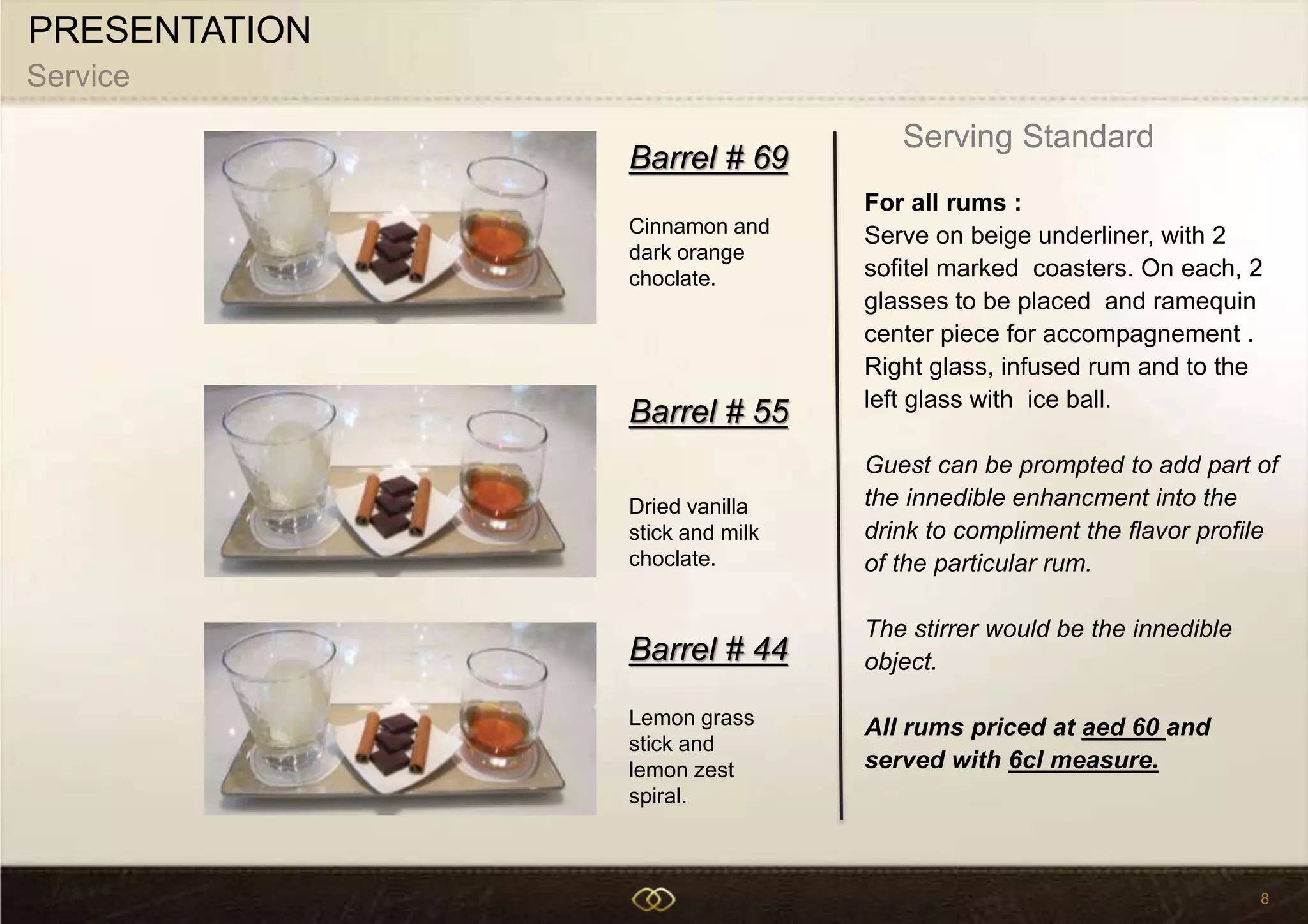 Signature Rum SOP - Service | PPTX