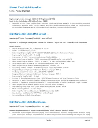 Khoirul Amal Mohd Hanafiah Piping Engineering Aug 2016 | PDF