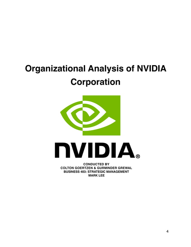 Nvidia Project Full | PDF | Large Business | Business