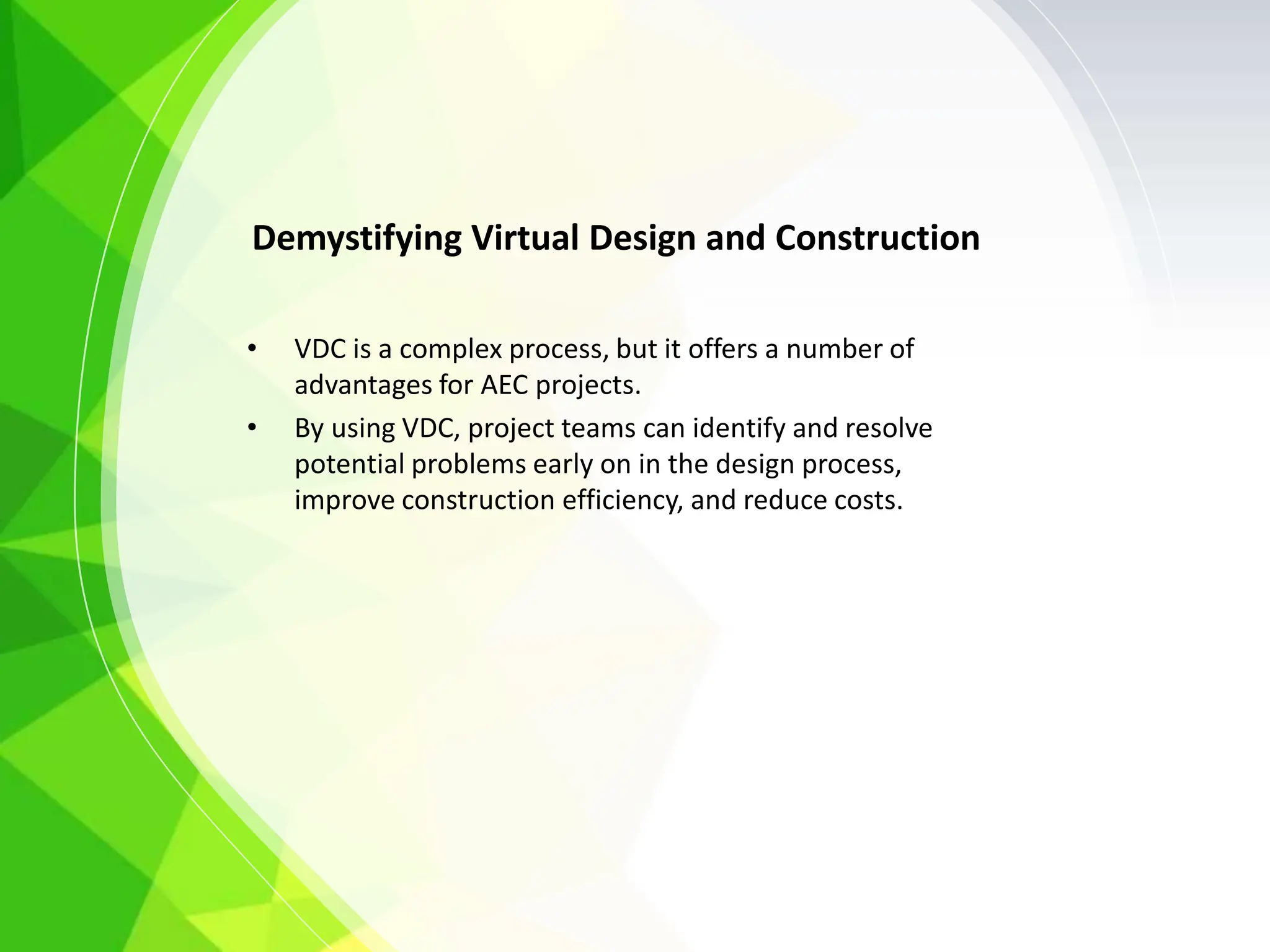 2D CAD, 3D CAD, BIM, and VDC for Seamless AEC Project Lifecycle ...