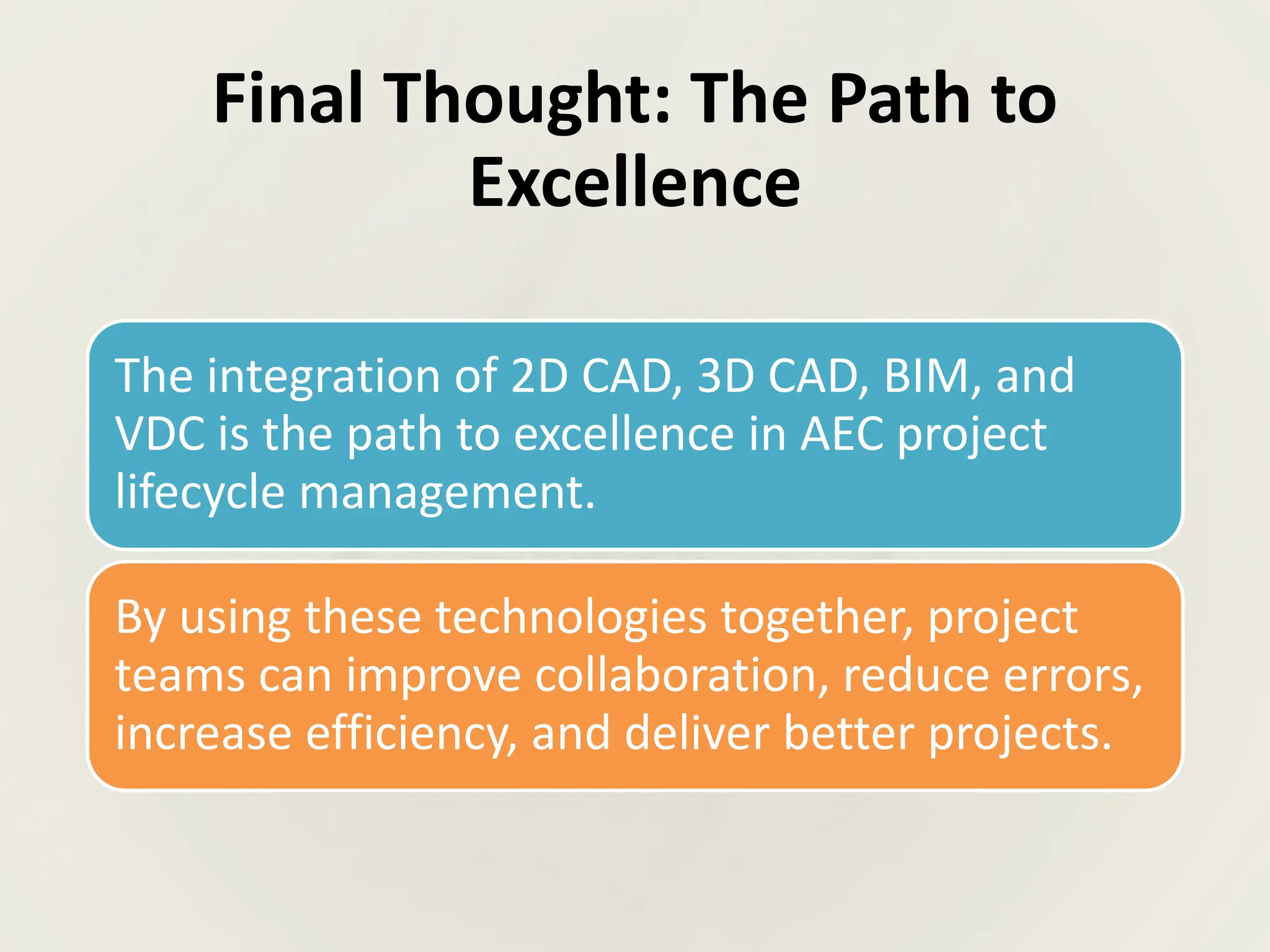 2D CAD, 3D CAD, BIM, and VDC for Seamless AEC Project Lifecycle ...