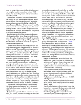 Nursing home-hospice collab from PPSA_02_15 | PDF | Healthcare Industry | Industries