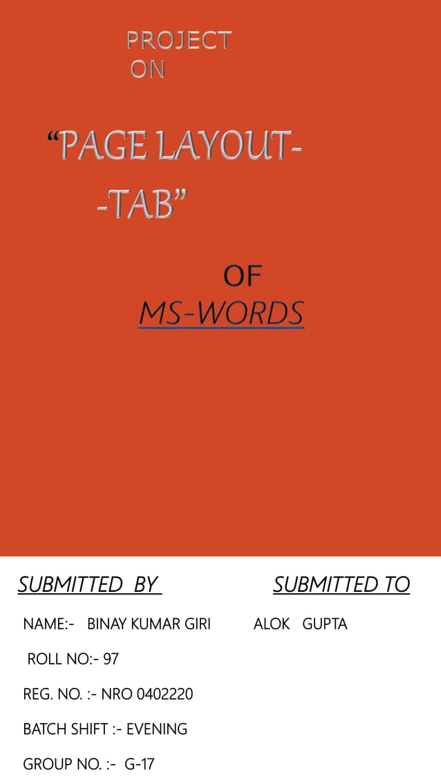 ITT MS-WORDS PRESENTATION---21 | PPTX