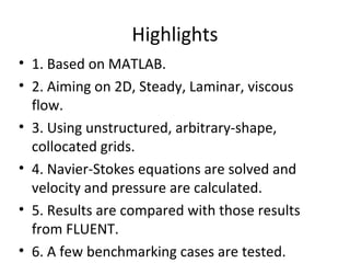 2D CFD Code Based on MATLAB- As Good As FLUENT! | PPT